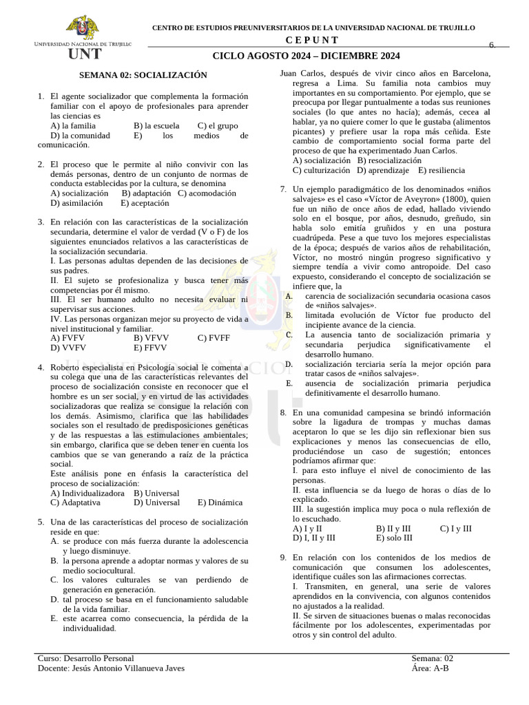 Sem 02 Desarrollo Socialización | PDF | Socialización | Teoría de apego