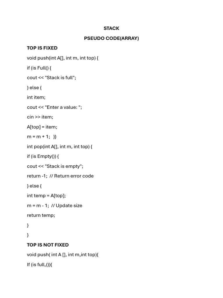 STACK | PDF | Namespace | Programming Paradigms STACK | PDF | Namespace | Programming Paradigms