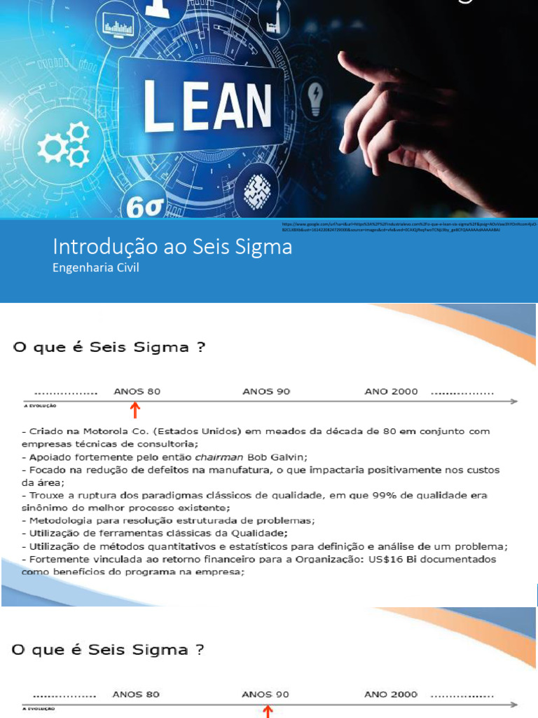 6 sigma_ Engenharia Civil _10 Periodo | PDF | Qualidade (negócios ...