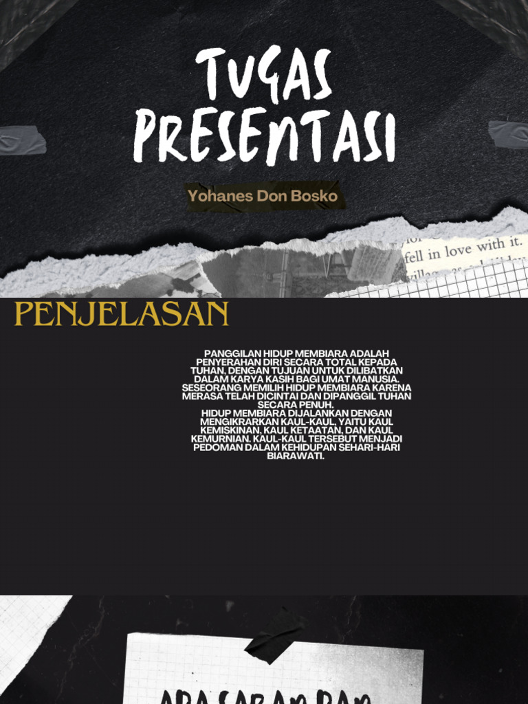Hitam Dan Putih Kertas Robek Presentasi Tugas Kelompok - 20241201 - 104646 - 0000 | PDF
