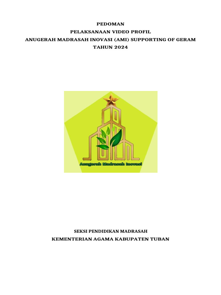 Pedoman Video Profil Ami 2024 | PDF