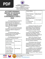 FINAL Matrix of Activities DSPC 2025 | PDF | Mass Media | Journalism