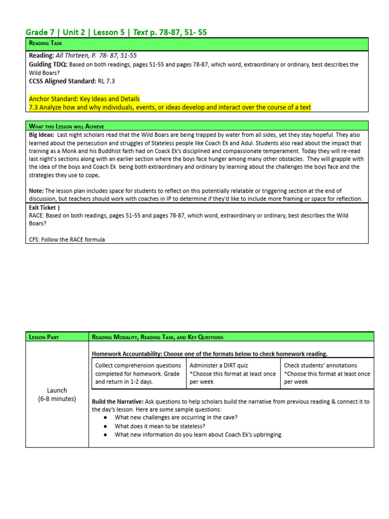 All Thirteen Lesson 5 | PDF | Reading Comprehension