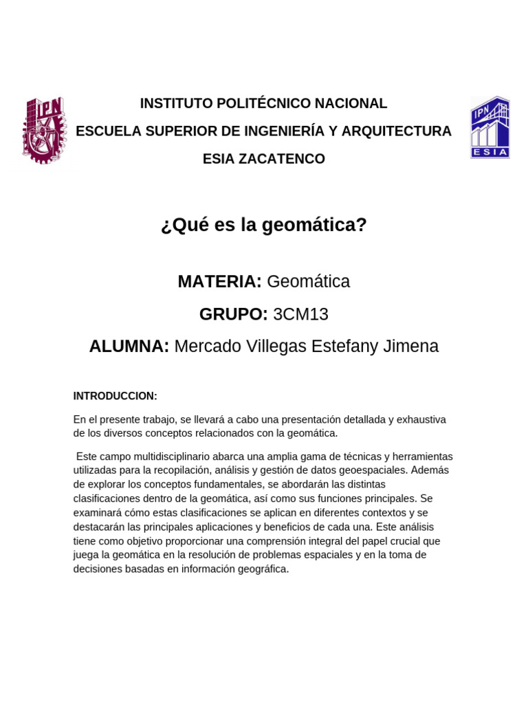 que es geomatica | PDF | Geomática | Sistema de información geográfica