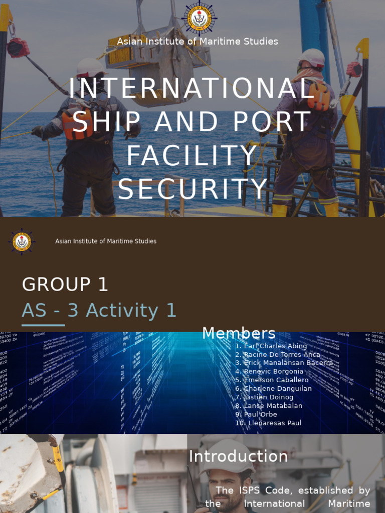 Group 1 - Introduction of Isps | PDF | Water Transport | Safety