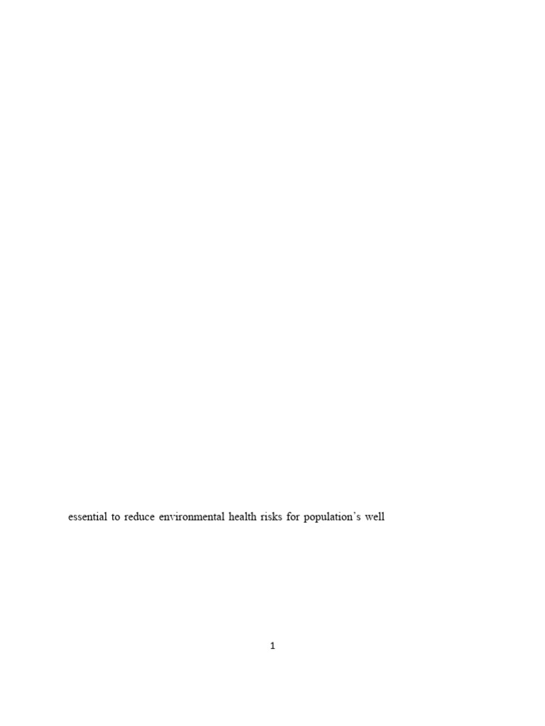 Elvis Project 1 | PDF | Sanitation | Wash
