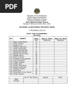RAM Answer Sheet for Grade Levels | PDF