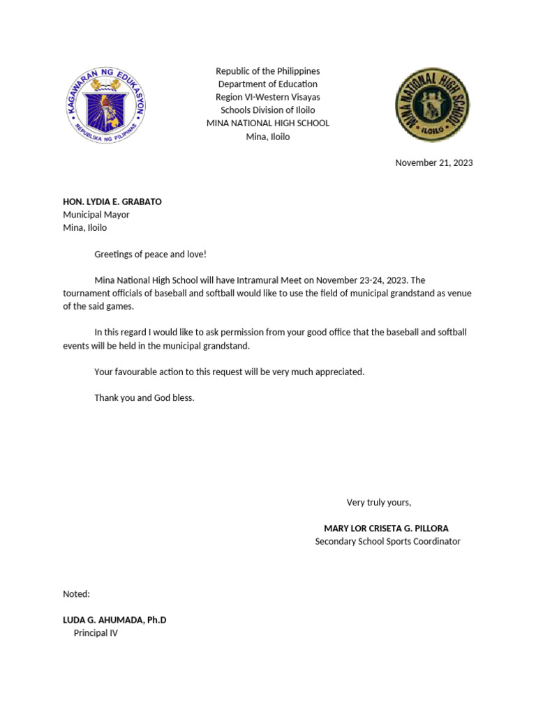 Letter-of-pemit-to-mayor | PDF