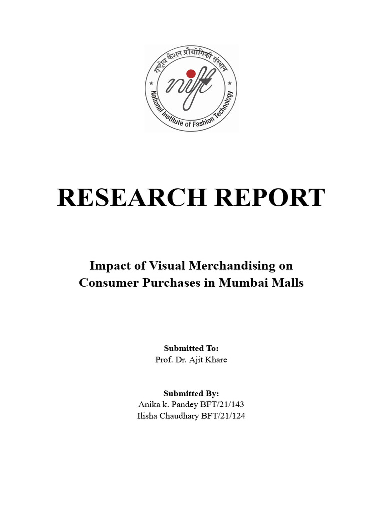 Main Research Project | PDF | Retail | Consumer Behaviour