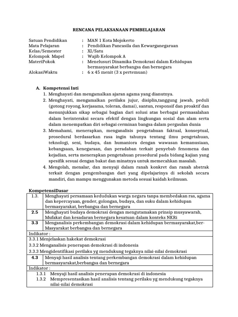 Ok - BAB 3 Menelusuri Dinamika Demokrasi Dalam Berbangsa Dan Bernegara | PDF