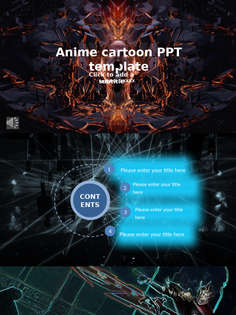 Anime Cartoon PPT Template: Click To Add A Subtitle | PDF
