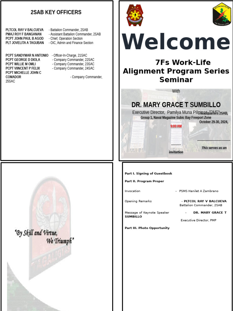 PROGRAM 7Fs SEMINAR | PDF