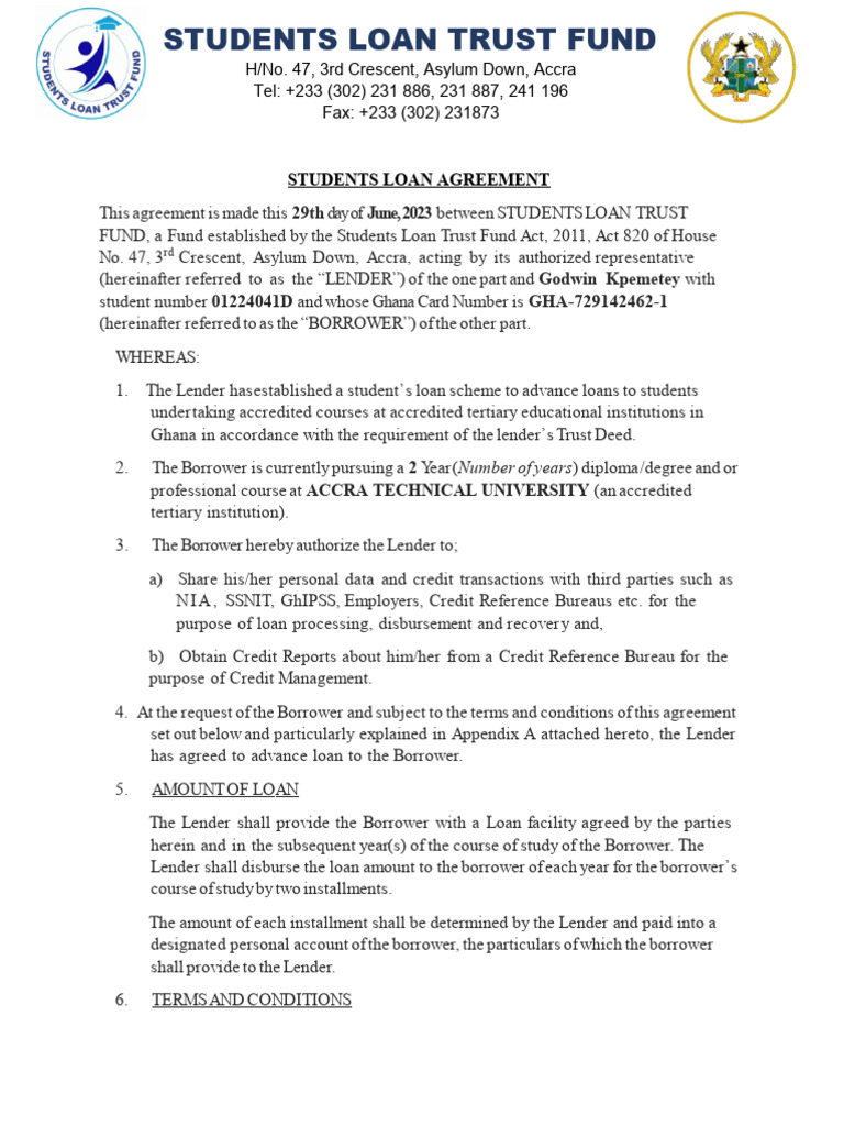 AgreementDocumentDownload (1) | PDF | Loans | Interest