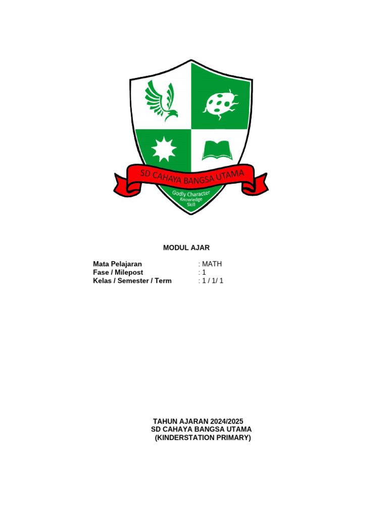 MODUL AJAR MATH | PDF | Teaching | Learning