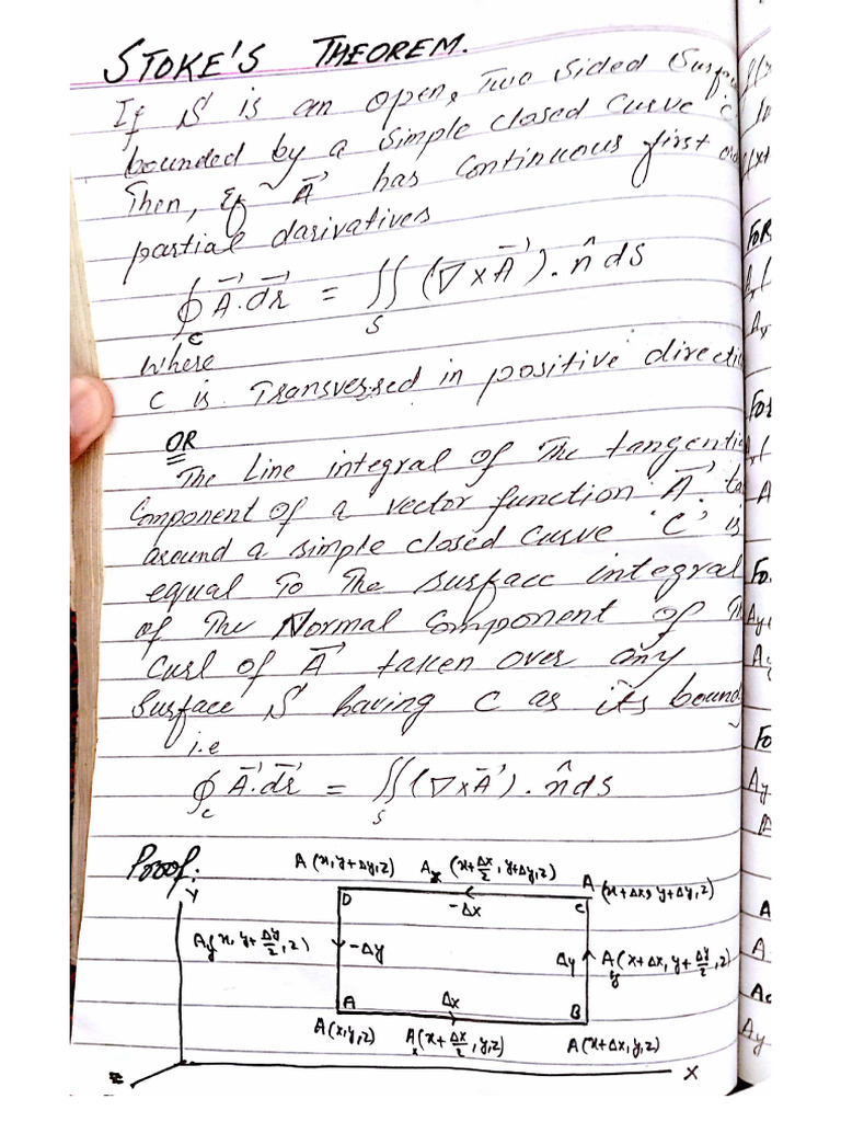 Stokes Theorem Solution | PDF