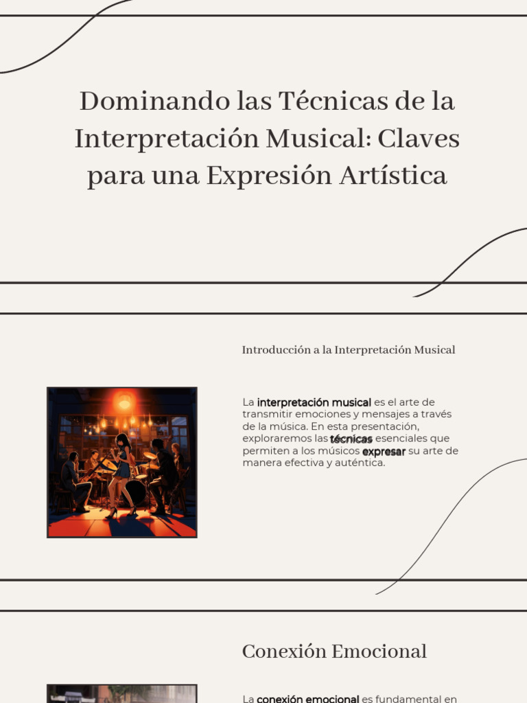 Dominando Las Tecnicas de La Interpretacion Musical Claves para Una ...