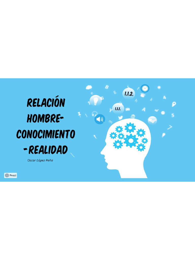 Relación Hombre-Conocimiento-Realidad | PDF