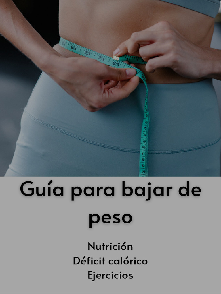 Guia para Bajar de Peso | PDF | Nutrición | Dieta y nutrición