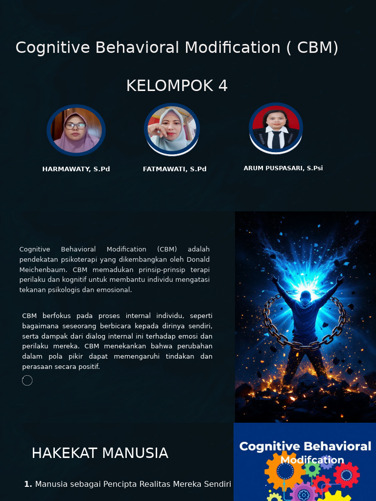 PPT Teori-Kepribadian-Cognitive-Behavioral-Modification (2)(1) | PDF