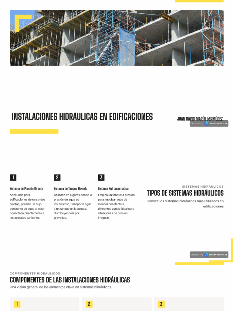 Instalaciones Hidráulicas en Edificaciones Final | PDF