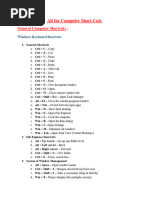 Accuro Keyboard Shortcuts PC | PDF | Control Key | Keyboard Shortcut