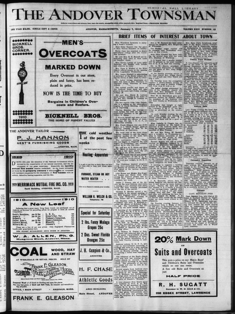 Andover Townsman (January 1910) | PDF
