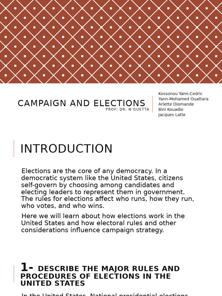 Campaign and Elections | PDF | Political Action Committee | Voting