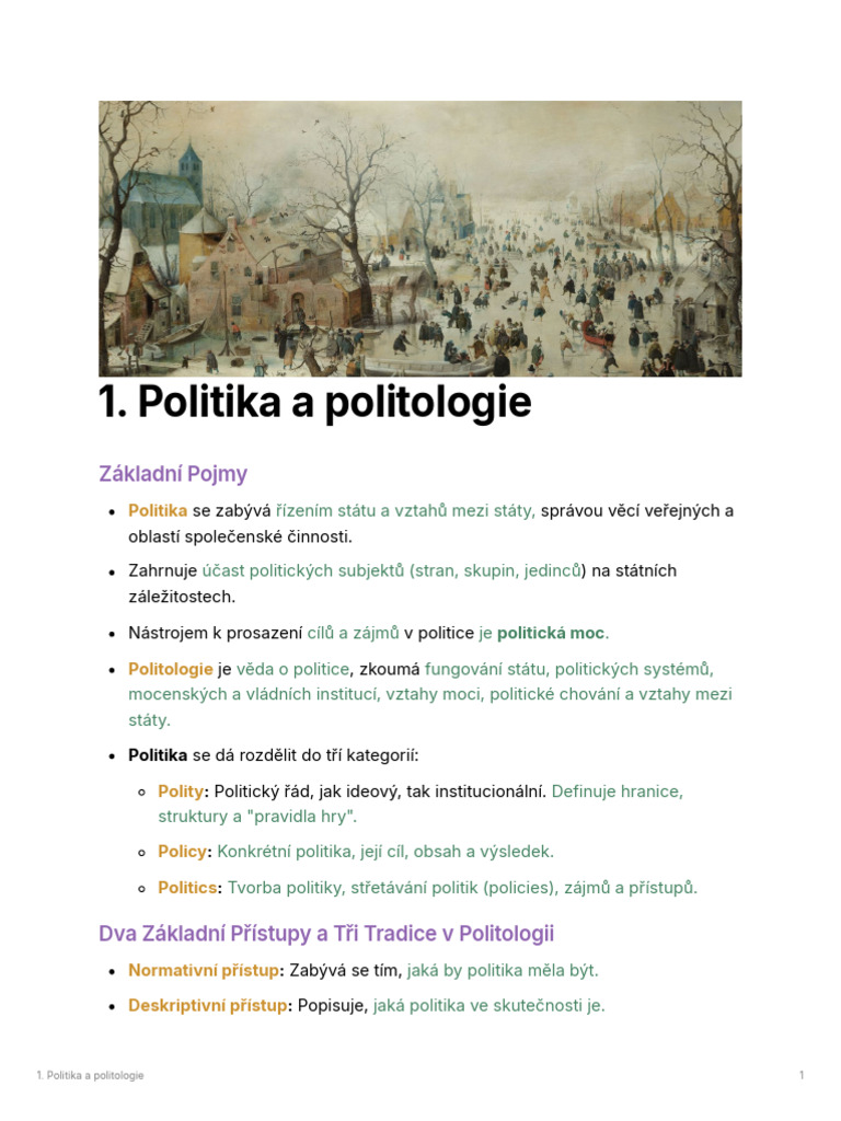 1 Politika A Politologie | PDF