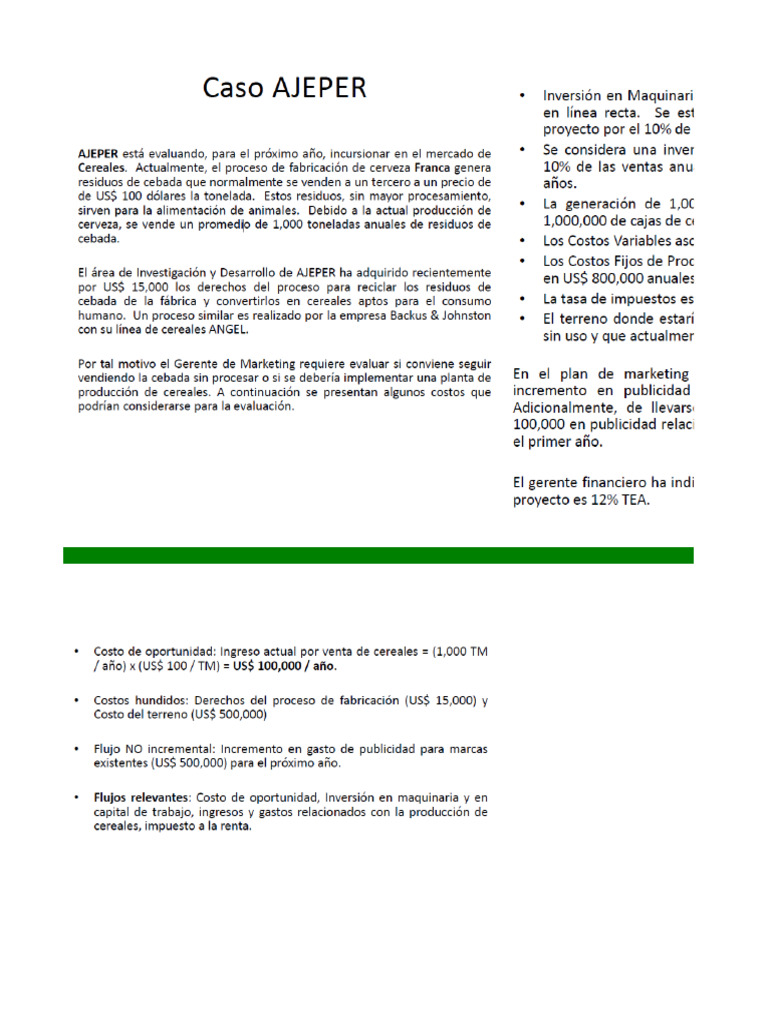Caso Ajeper Solucionario | PDF | Contabilidad financiera | Economía ...