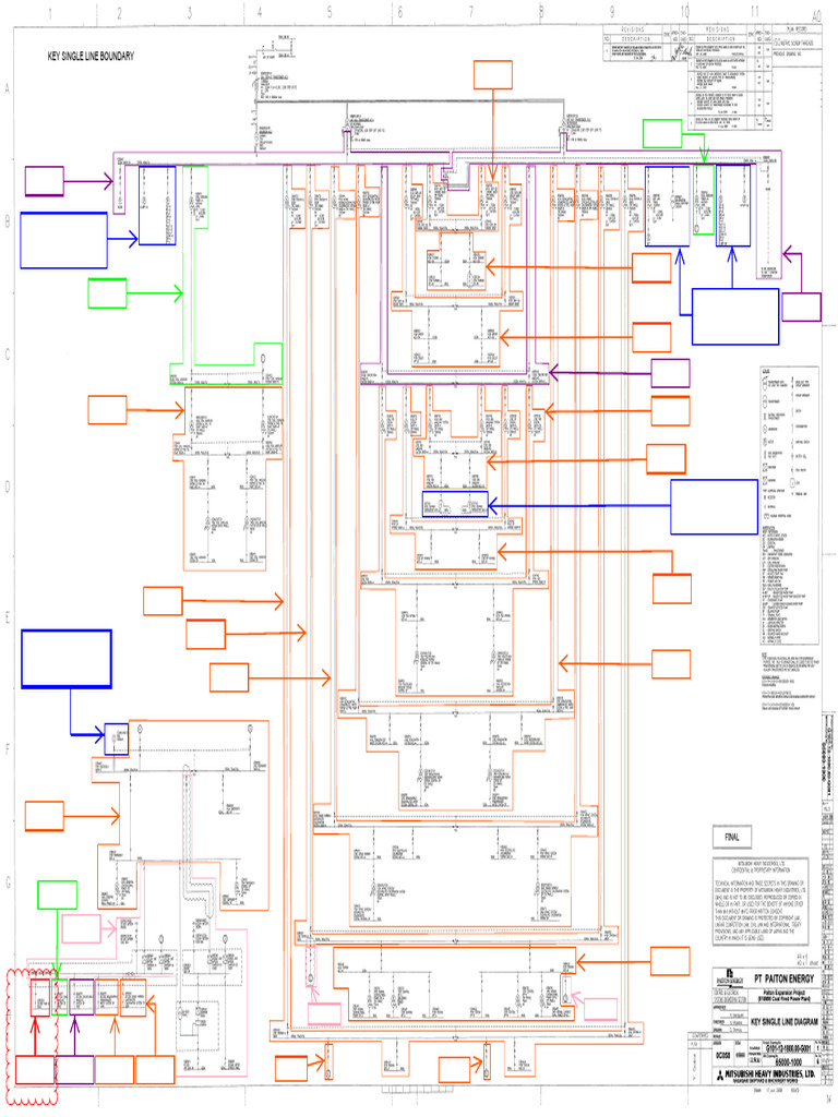 ELECTRICAL BOUNDARY KEY SINGLE LINE Rev.B (10 Dec 2010) | PDF