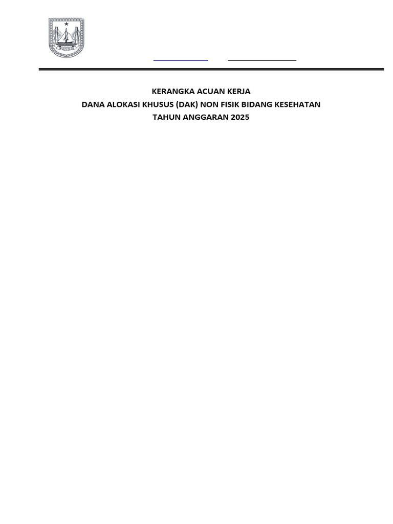 TOR 2025 OK Implementasi Penguatan Kolaborasi Klinik Dan TPMD | PDF