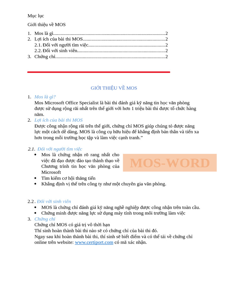 Mos Word | PDF