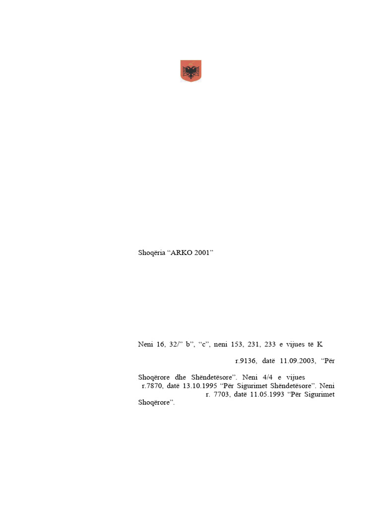 Marrëdhënie Pune, Parashkrimi I Padisë.! | PDF