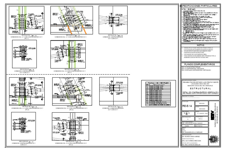 Planos Estructurales Estadio Veracruz | PDF