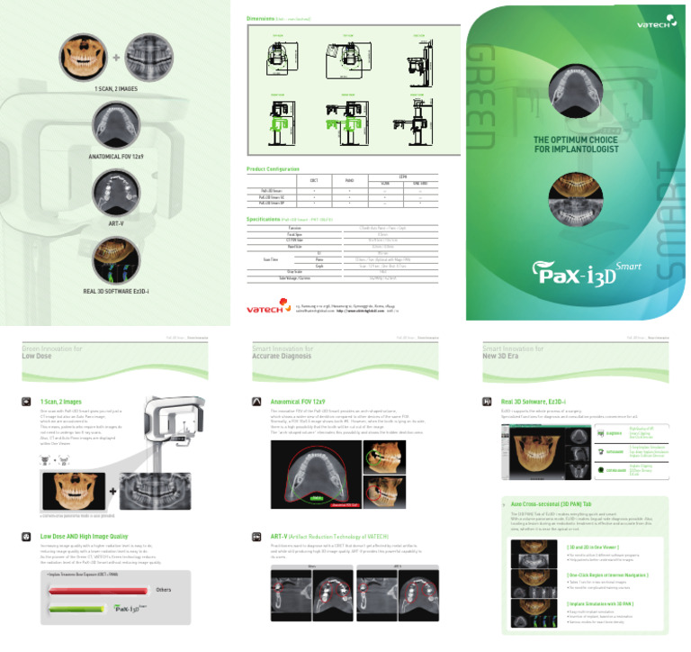 PaX-i3D Smart: Low Dose 3D Imaging | PDF | Ct Scan | Imaging