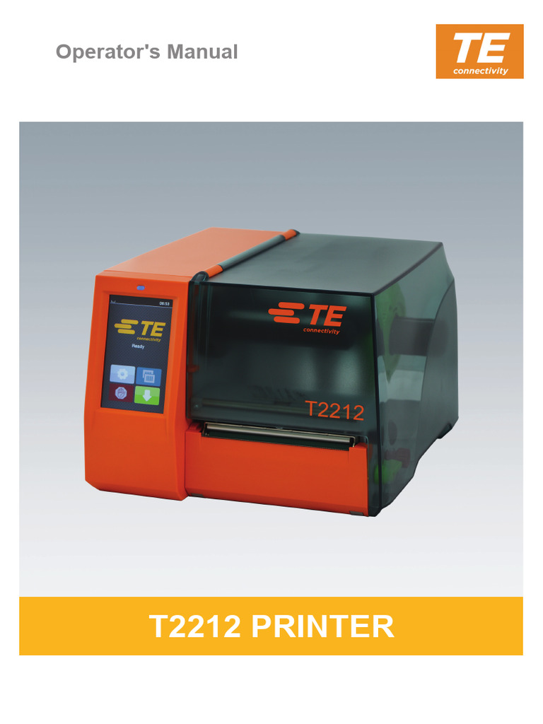 412-121037 T2212 Printer Operator's Manual | PDF | Printer (Computing) | Usb