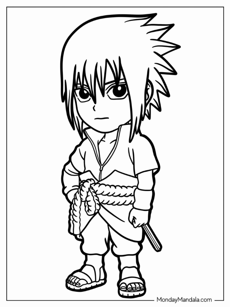 Kawaii-Uchiha-Sasuke-Coloring-Sheet-For-Kids | PDF