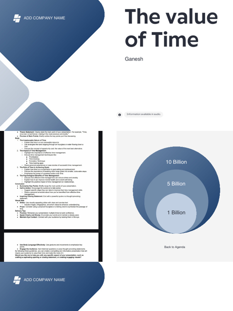The Value of Time: Key Insights | PDF