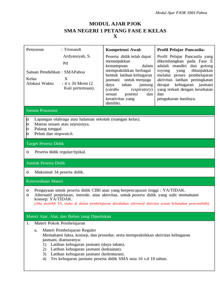 Contoh Modul 2 | PDF