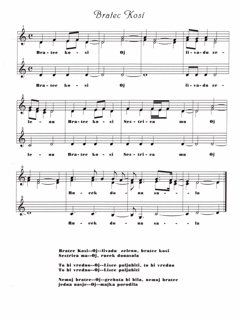 Bratec Kosi | PDF