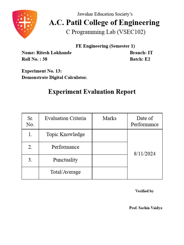 CP_Exp13(NEW)A-1 | PDF | Computer Science | Mathematics
