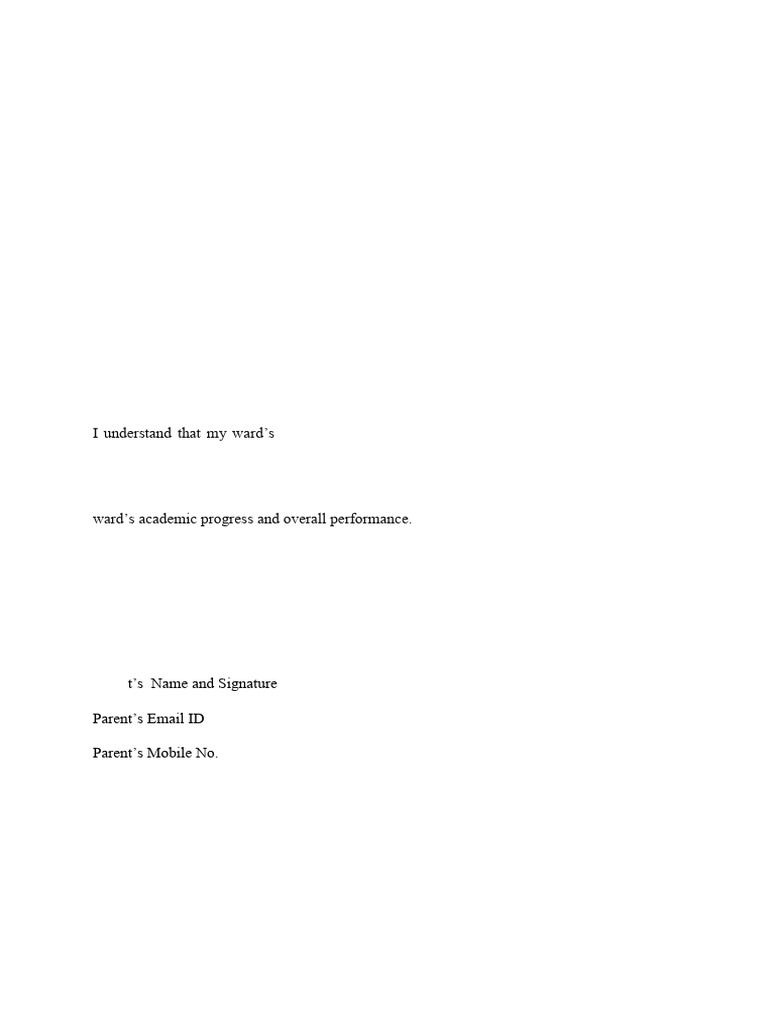 Undertaking From Parent | PDF