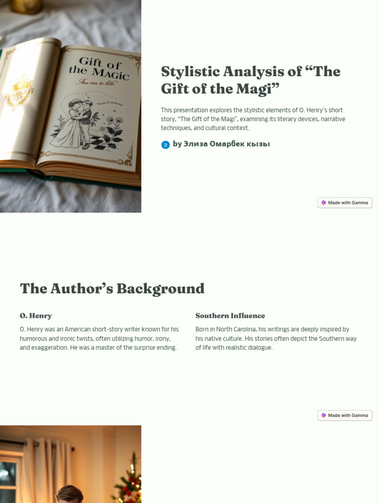 Analysis of "The Gift of the Magi" | PDF