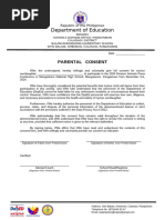 PARENTAL CONSENT - Project BANGON ARAL | PDF