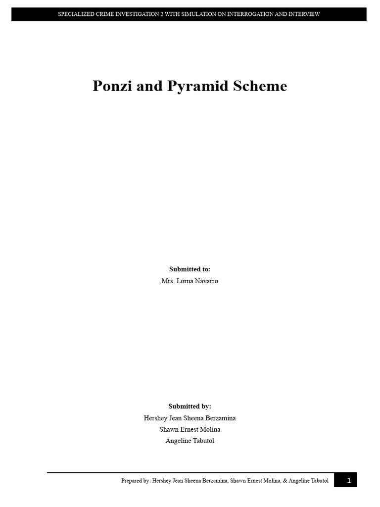 Ponzi vs Pyramid Schemes Explained | PDF | Ponzi Scheme | Fraud