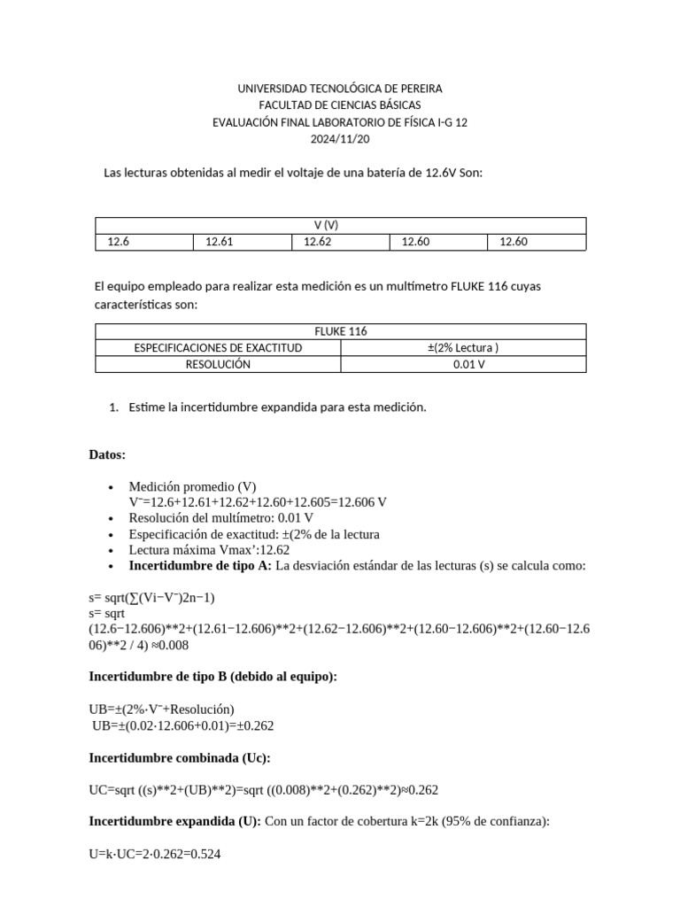 Examen Final Lab | PDF | Fuerza | Gravedad
