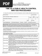 HACCP Cooking and Reheating Temperature Log | PDF