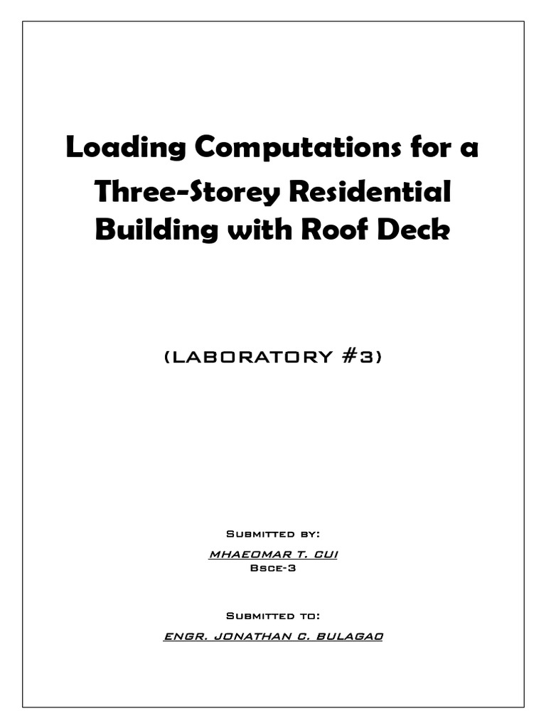 Cui Lab#3 | PDF | Stairs | Concrete