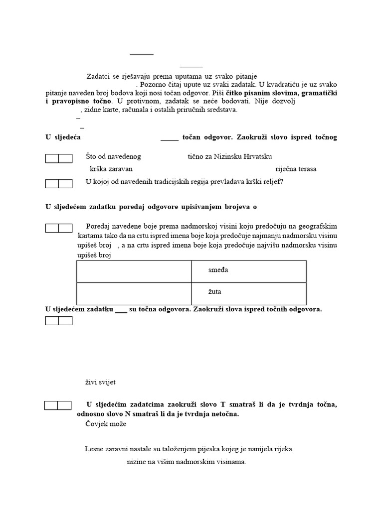 Reljef na Zemlji_ispit | PDF