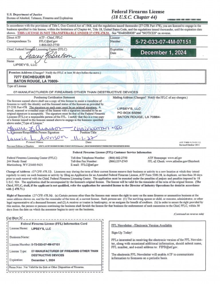 Lipseys FFL 2023 | PDF